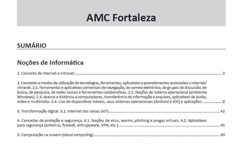 AMC FORTALEZA CE - AUTARQUIA MUNICIPAL DE TRÂNSITO E CIDADANIA - AGENTE ... AMC FORTALEZA CE - AUTARQUIA MUNICIPAL DE TRÂNSITO E CIDADANIA - AGENTE ...